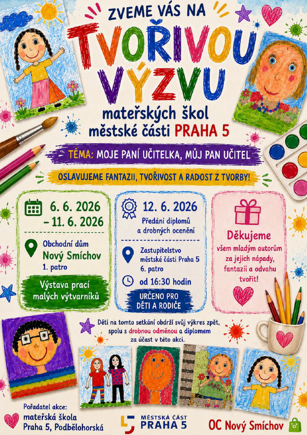 Malí výtvarníci představí svoje obrázky - MČ Praha 5